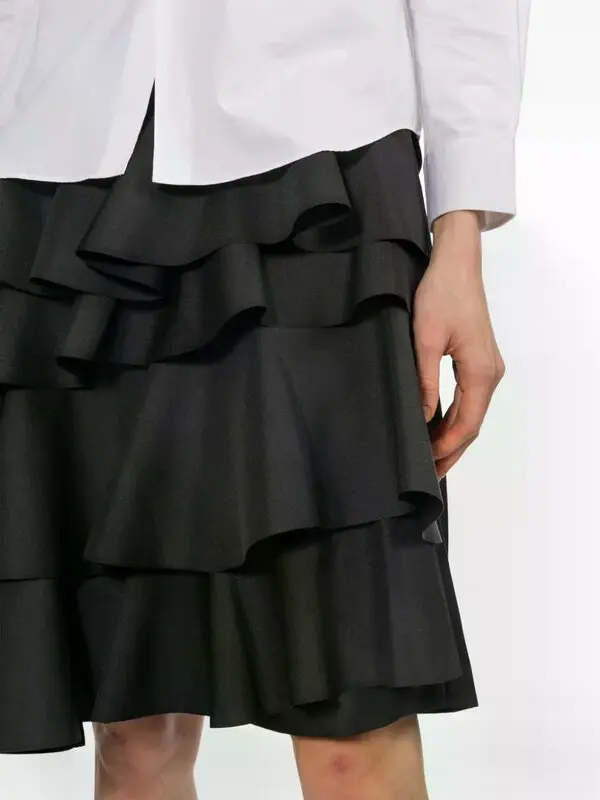 Comme Des Garçons Draped Tailored Shorts With Belt Loops