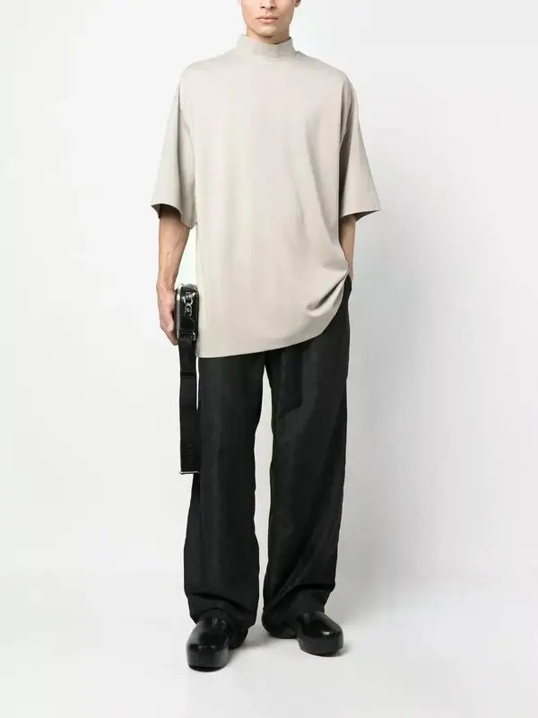 GMBH Hammer-jacquard Straight-leg Wool Trousers