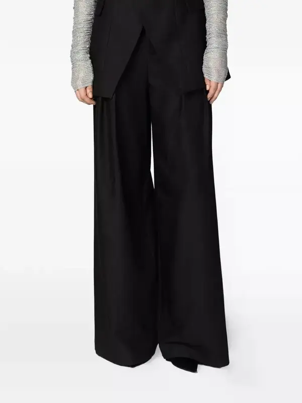 TWENTY FOURHAITCH Pleated Wide-leg Trousers