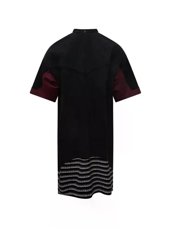 Undercover Cotton Horizontal Stripe Hem Shirt Dress