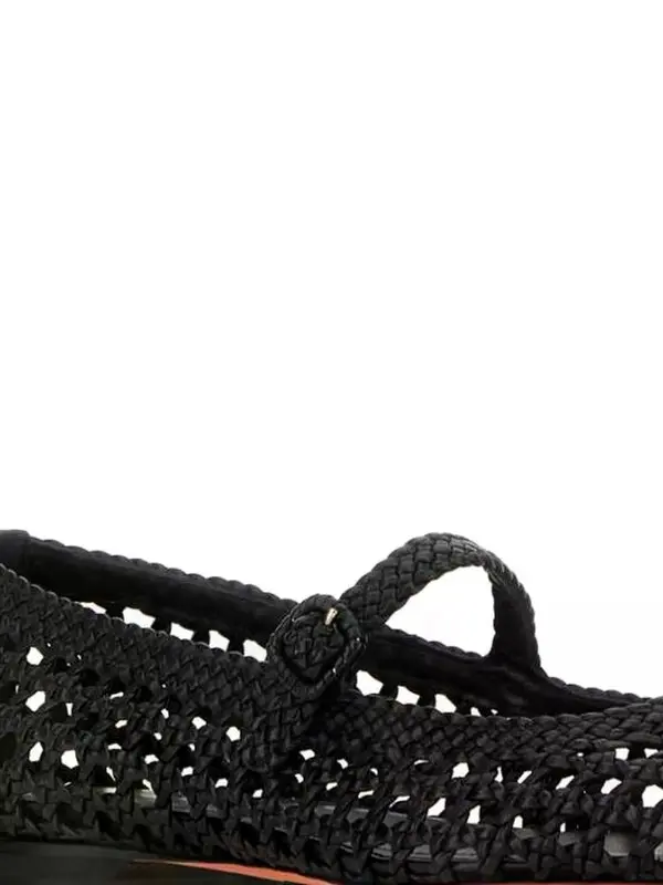 Santoni Luce Woven Ballet Flats