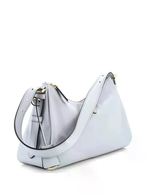 Prada Aimee Shoulder Bag Leather Medium Hobo Bag - Grey