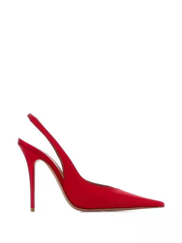 Amina Muaddi Slingback Pumps - Red