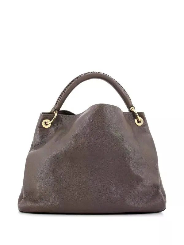 LOUIS VUITTON Artsy Monogram Empreinte Leather Mm Hobo Bag - Brown