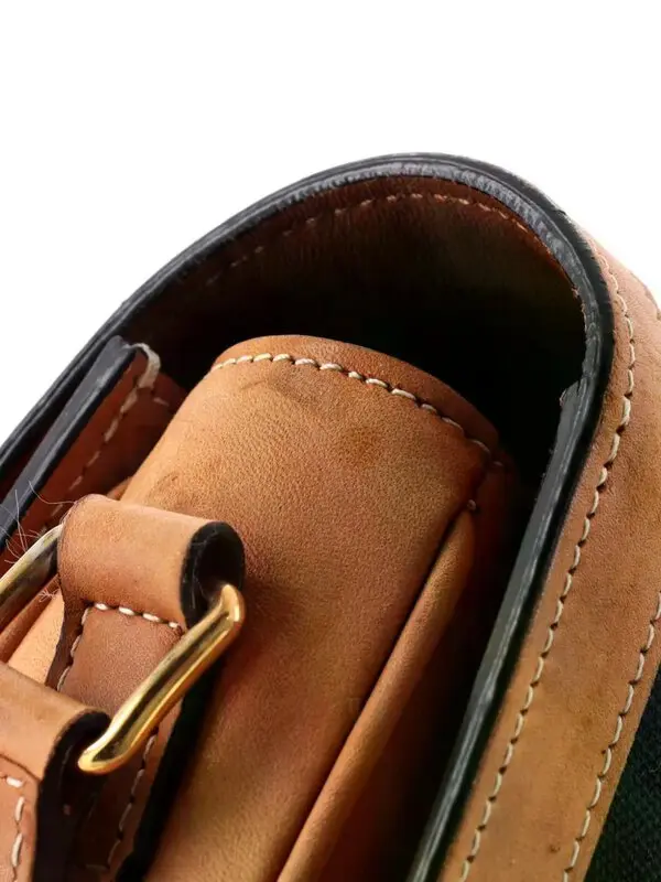 Celine Triomphe Shoulder Bag In Canvas And Leather
