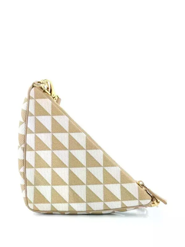 Prada Triangle Jacquard Mini Shoulder Bag