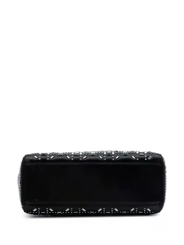 Dior Mini Satin Cannage Crystal Embellished Lady Satchel