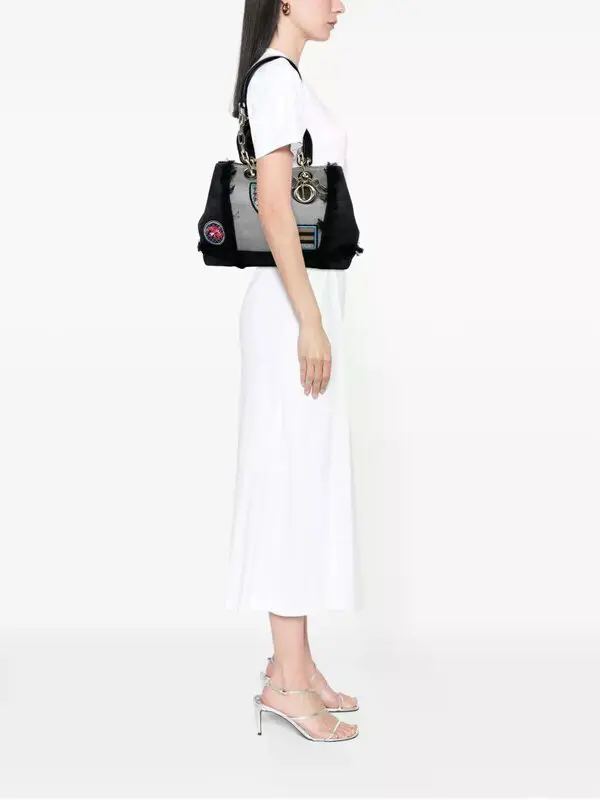 Dior Denim Patch D Light Satchel