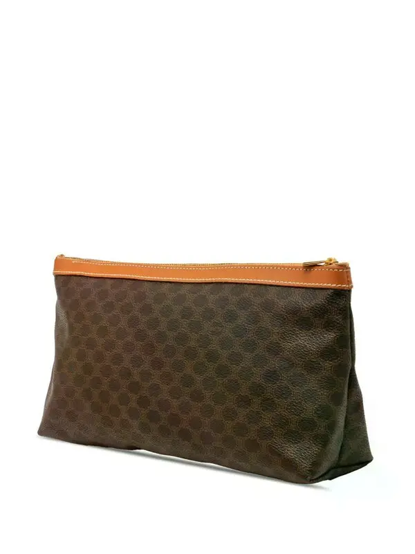 Celine Macadam Coated Canvas Clutch Bag