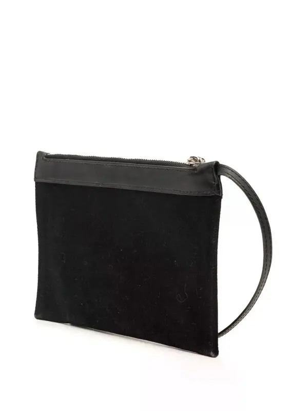 Balenciaga Canvas Navy Cabas Pouch - Black
