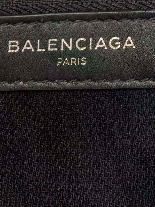 Balenciaga Canvas Navy Cabas Pouch