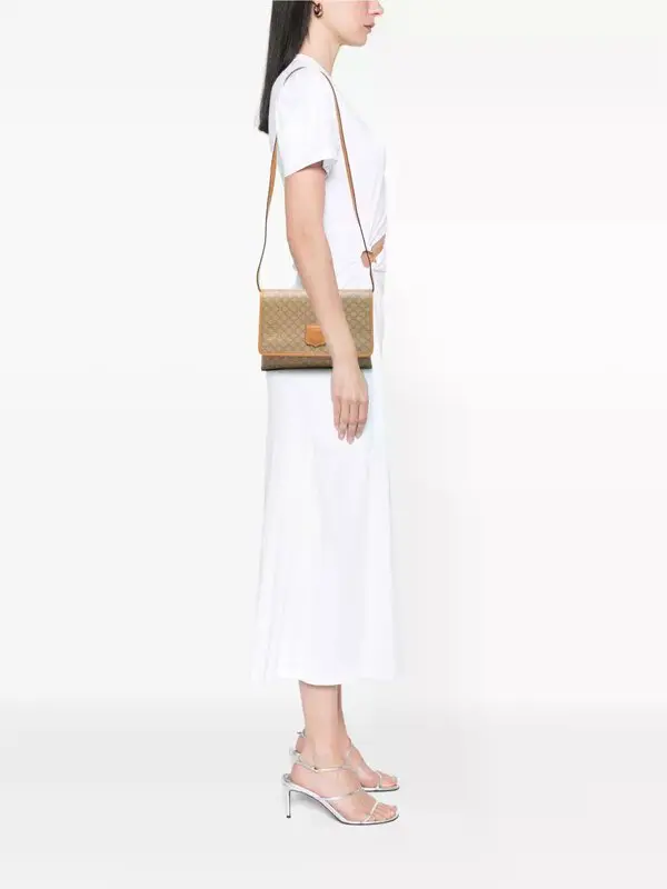 Celine Macadam Coated Canvas Crossbody Bag