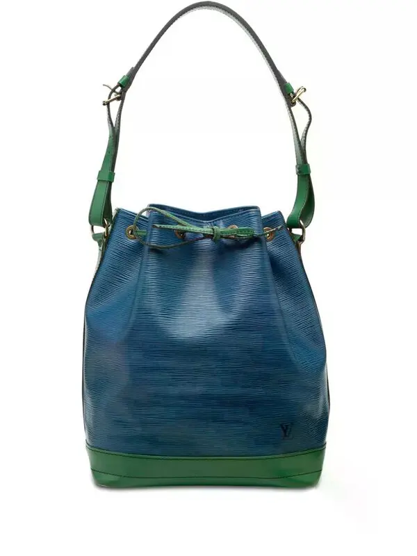 LOUIS VUITTON 1992 Epi Bicolor Noe Gm Bucket Bag - Blue