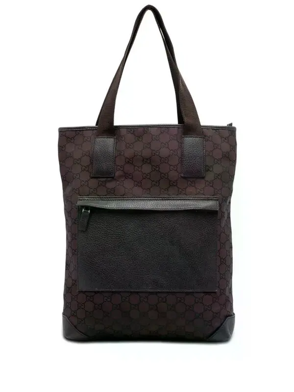 Gucci Gg Canvas Tote Bag - Brown