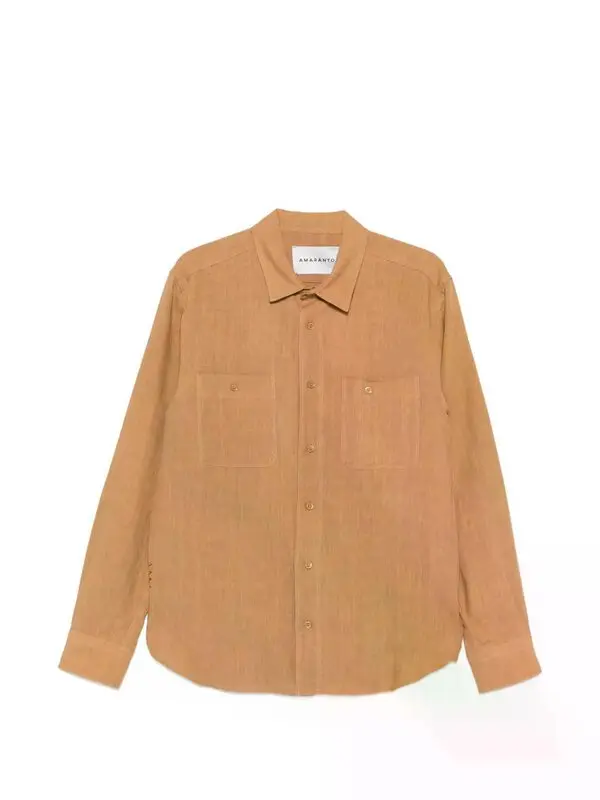 AMARANTO Chest-pockets Long-sleeve Shirt