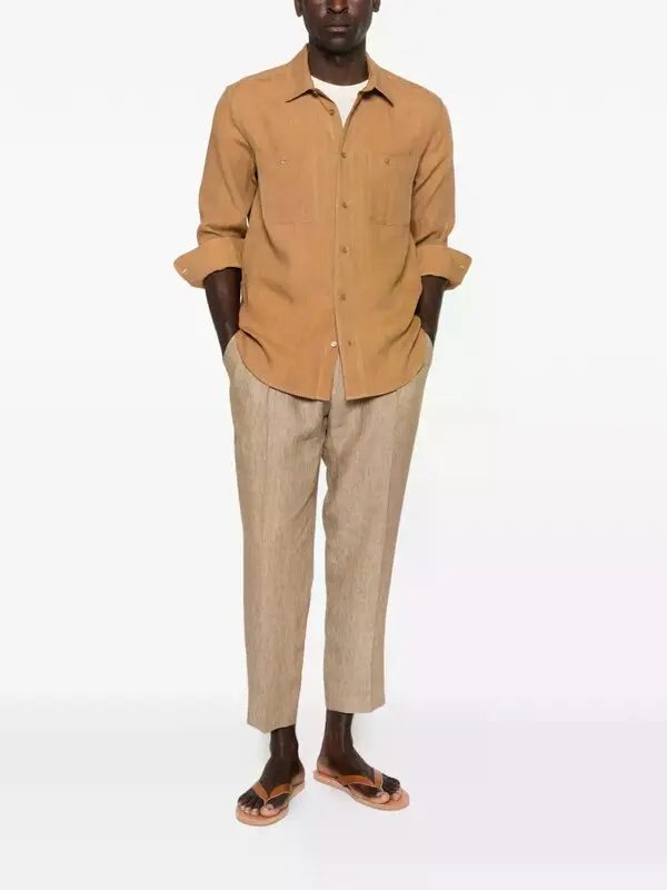 AMARANTO Chest-pockets Long-sleeve Shirt