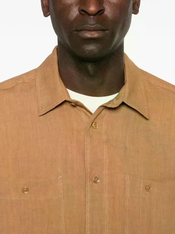 AMARANTO Chest-pockets Long-sleeve Shirt
