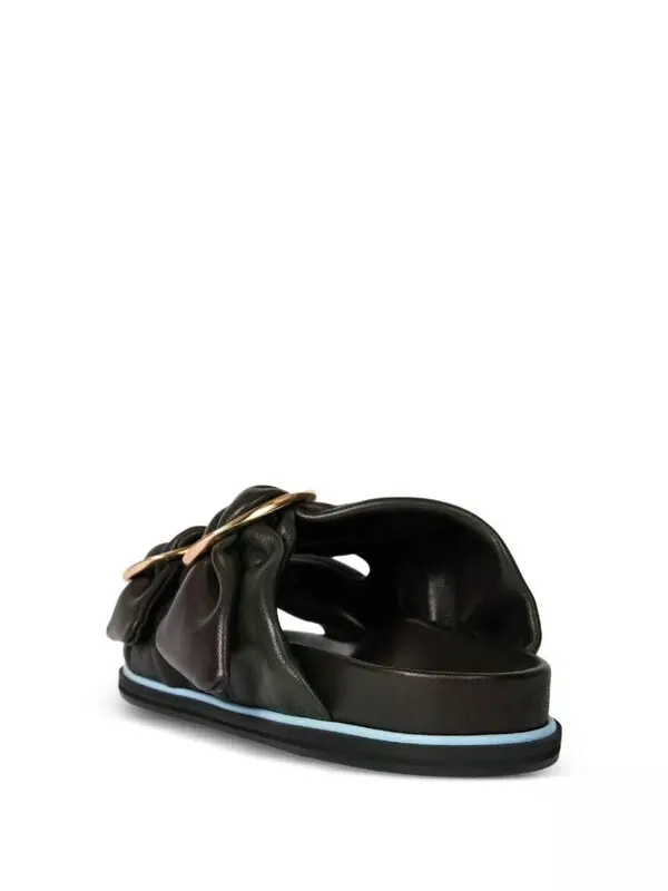 Paul Smith Camolin Gathered Sandals - Brown