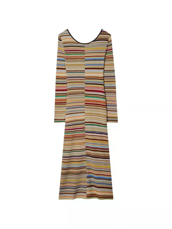 Paul Smith Signature Stripe Ribbed-knit Dress - Neutrals