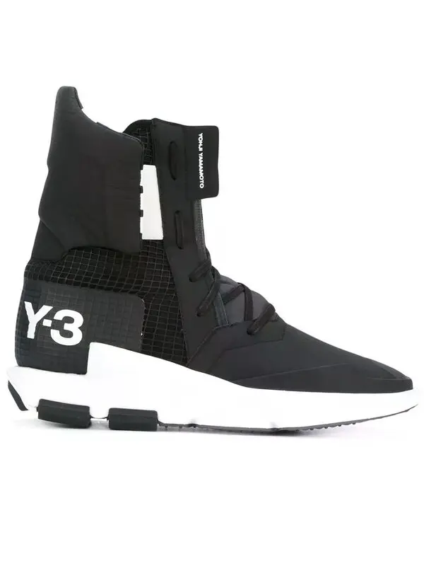 Y3 Logo Detail High-top Sneakers