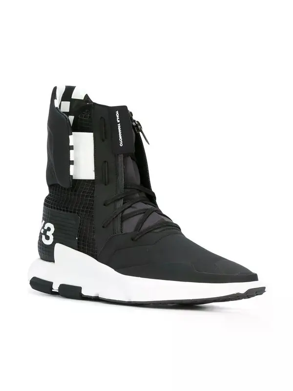 Y3 Logo Detail High-top Sneakers