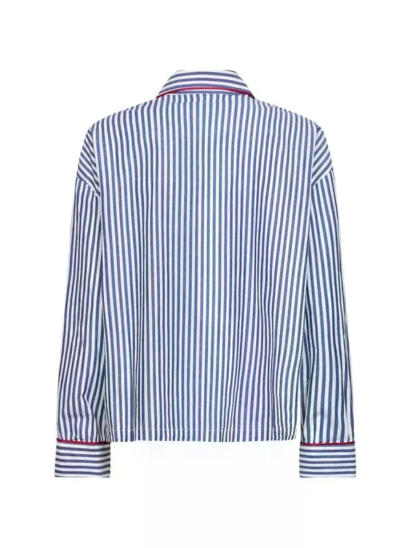 MC2 SAINT BARTH Striped-pattern Piping-detailing Shirt