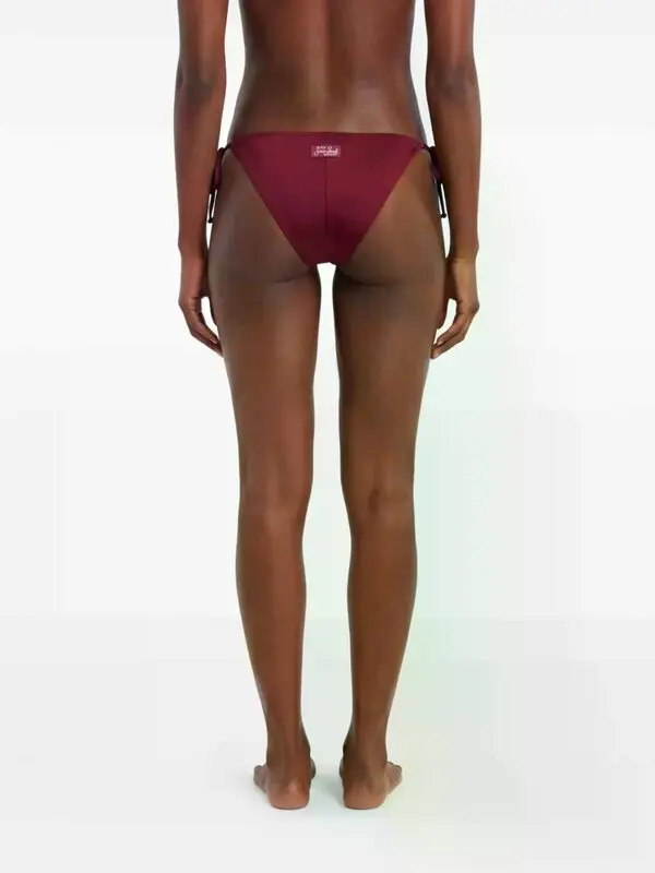 MC2 SAINT BARTH Marielle Plate Side-tie Bikini Bottoms - Red