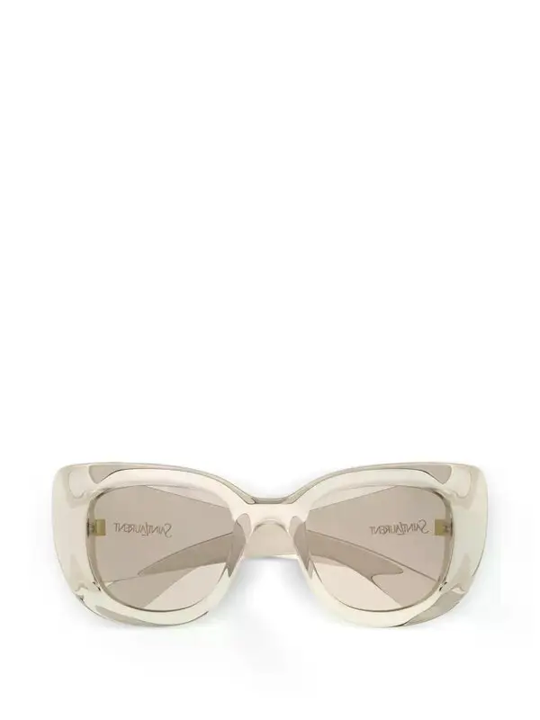 Saint Laurent Howl Square-frame Sunglasses - Neutrals