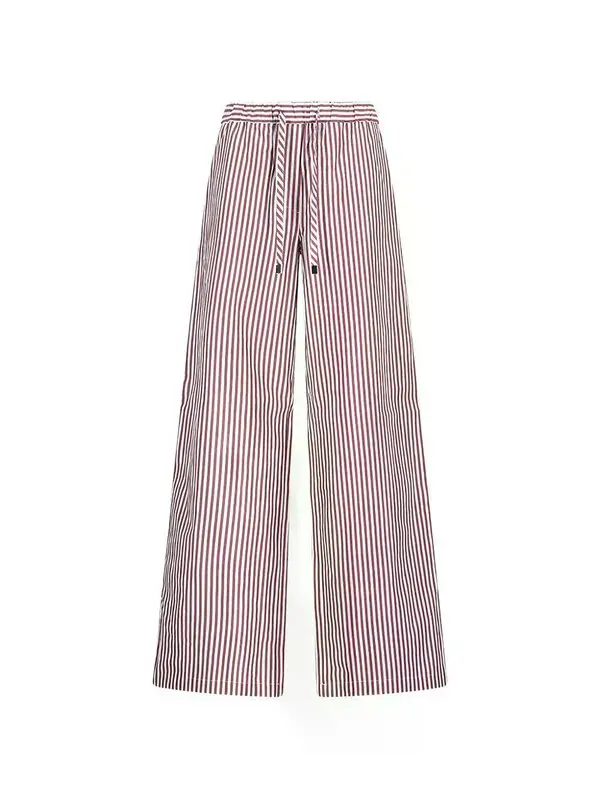 Attico Striped Drawstring Trousers