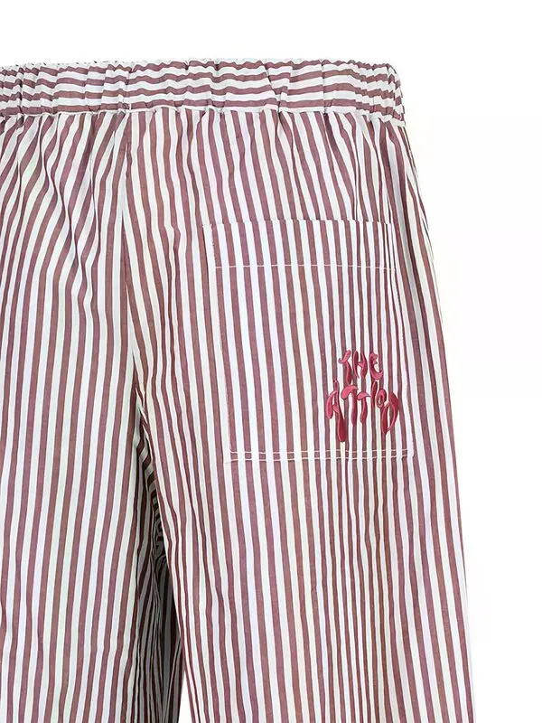 Attico Striped Drawstring Trousers