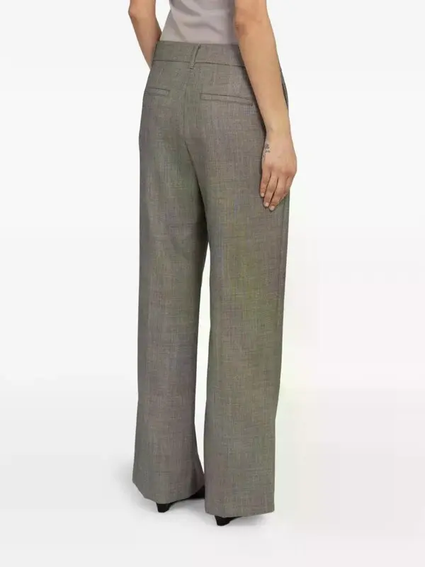 AMOMENTO Wool Flared Trousers