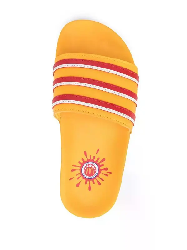 Adidas X Mcdonald's Striped Slides