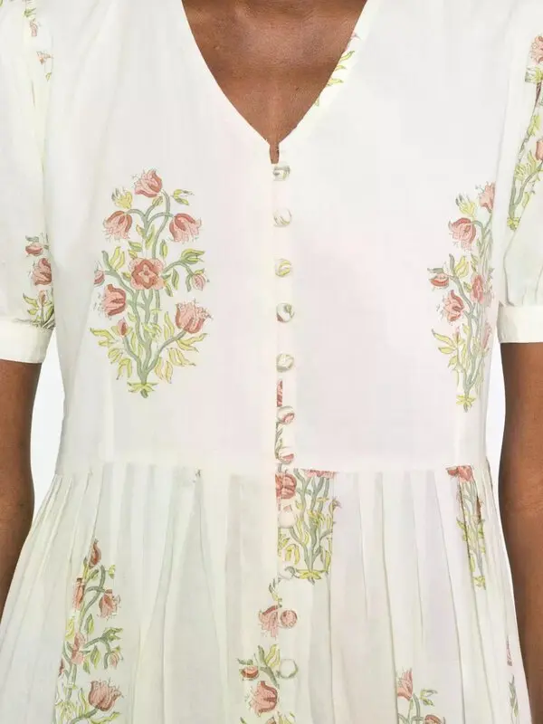 ELLEBLEU Gemma Floral Print Midi Dress