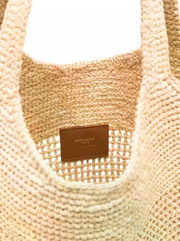 Saint Laurent Icare Raffia Maxi Shopping Bag