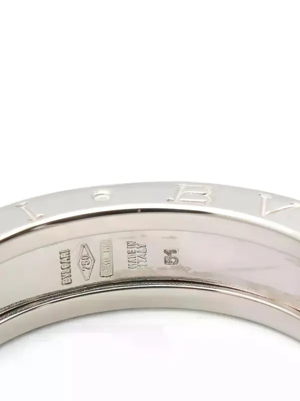 BVLGARI 18k White Gold B.zero1 Band Ring