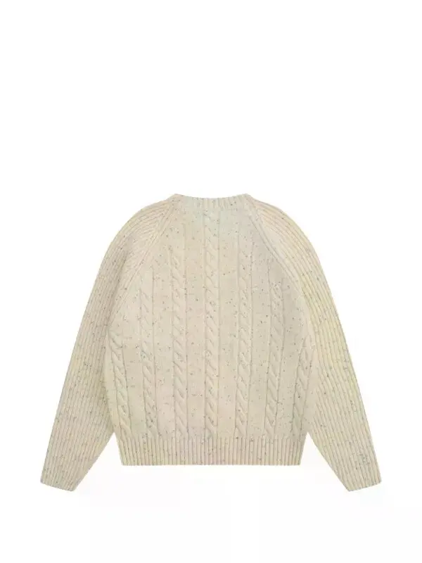 Gosha Rubchinskiy Cable Knit Flecked Sweater - Neutrals