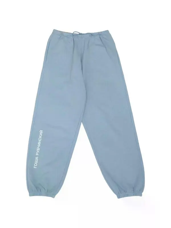 Gosha Rubchinskiy Logo Print Track Pants - Blue
