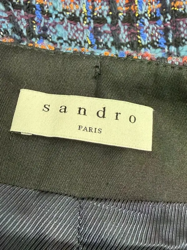 Sandro Tweed High-waisted Shorts