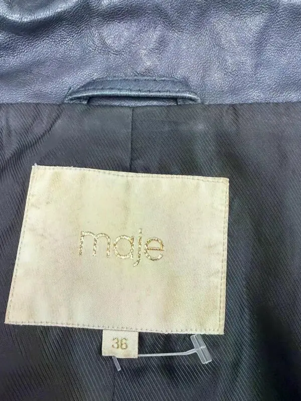 Maje Two-tone Leather Jacket