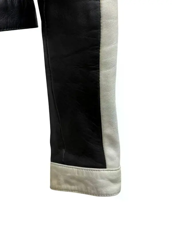 Maje Two-tone Leather Jacket