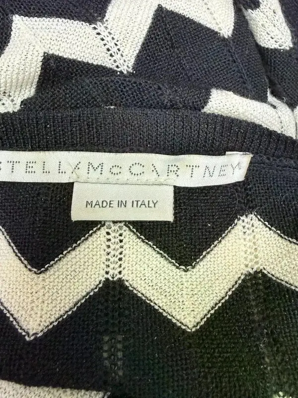 Stella McCartney Intarsia Chevron Wool Sweater