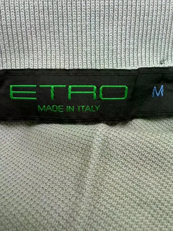 Etro Short-sleeve Polo Shirt - Grey