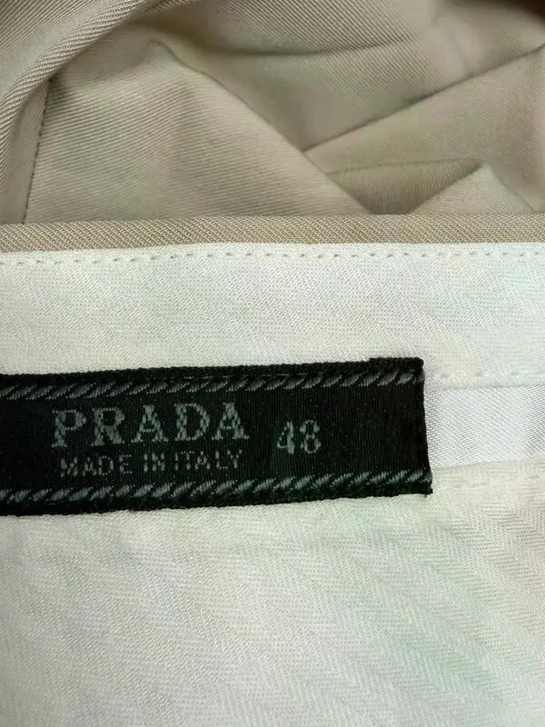 Prada Beige Straight-leg Trousers