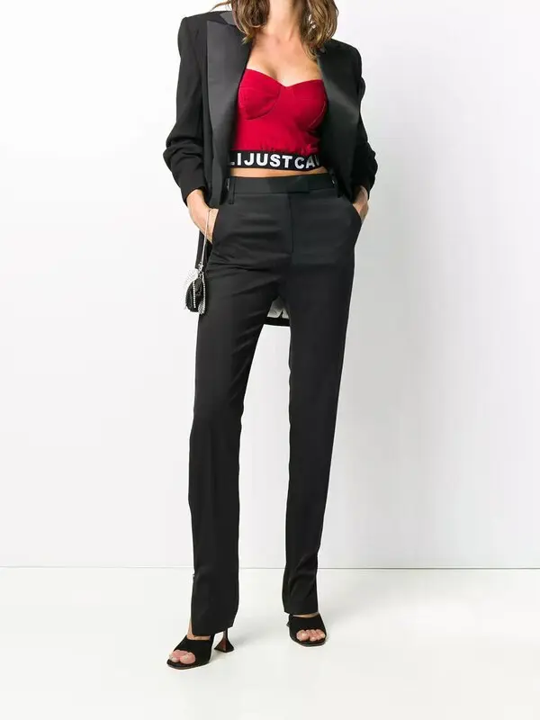 Just Cavalli Straight Leg Logo Trousers
