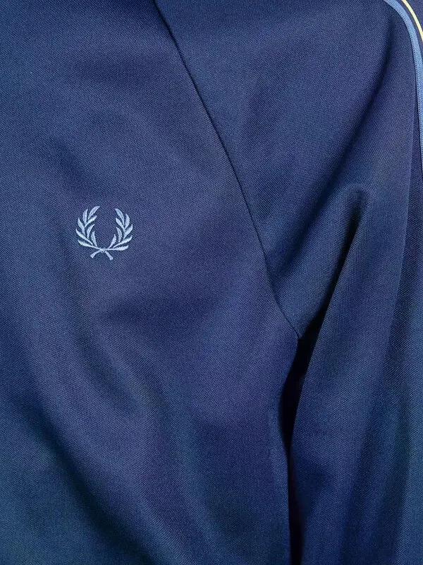 Fred Perry Zip-up Track Jacket With Laurel Wreath Embroidery