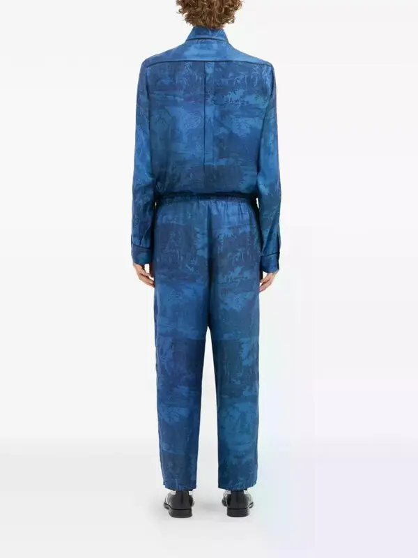 PIERRE-LOUIS MASCIA Toile De Jouy Print Drawstring Trousers