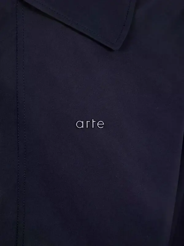 ARTE ANTWERP Logo Embroidered Zip-up Jacket