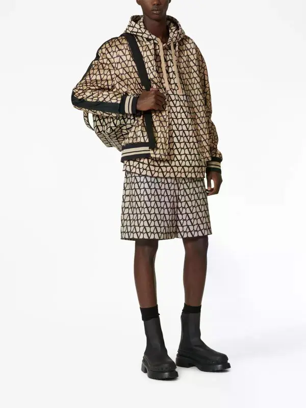Valentino Garavani Toile Iconographe Cotton Hoodie - Neutrals