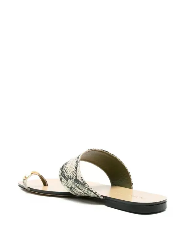 MARIA LUCA Toe-ring Sandals - Black