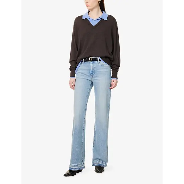 Paige Sofia Flared-leg Denim Jeans